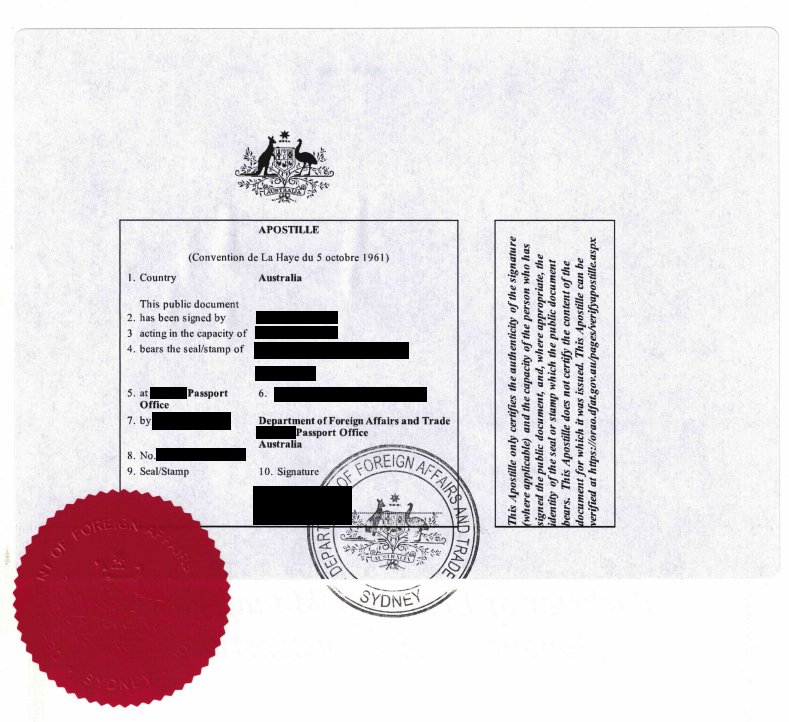 What is an Apostille in Australia and how do I get one?